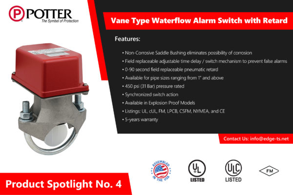 Product Spotlight No.4 – Potter Waterflow Alarm Switch - Edge Technical ...