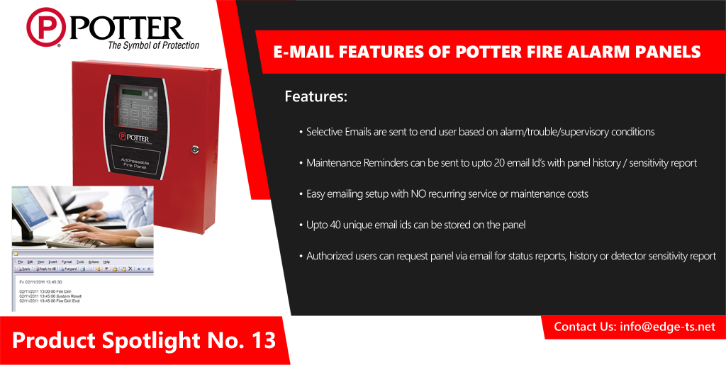 Product Spotlight No. 13: Email Features of Potter Fire Alarm Panels ...